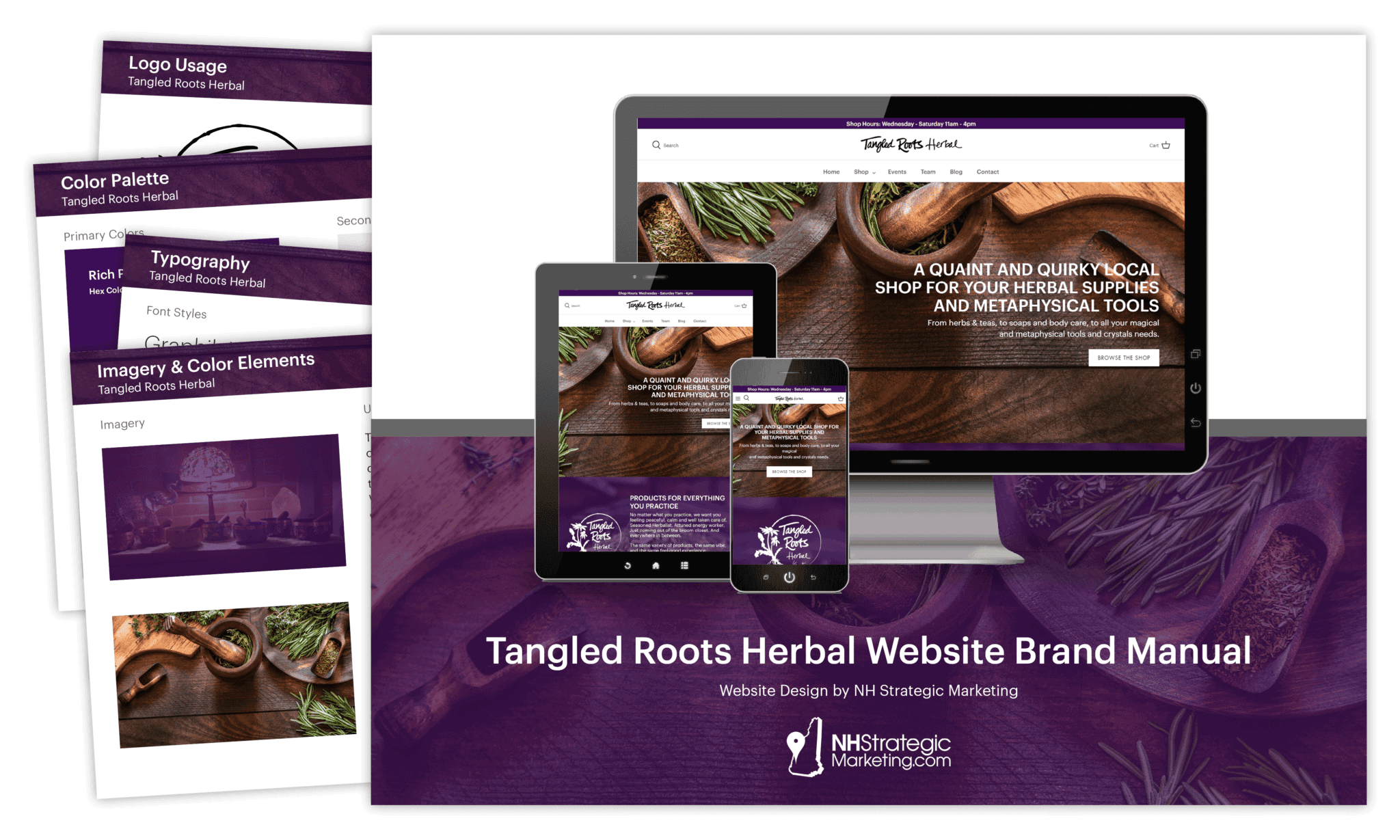 Tangled Roots Herbal E-Commerce Website Redesign Project